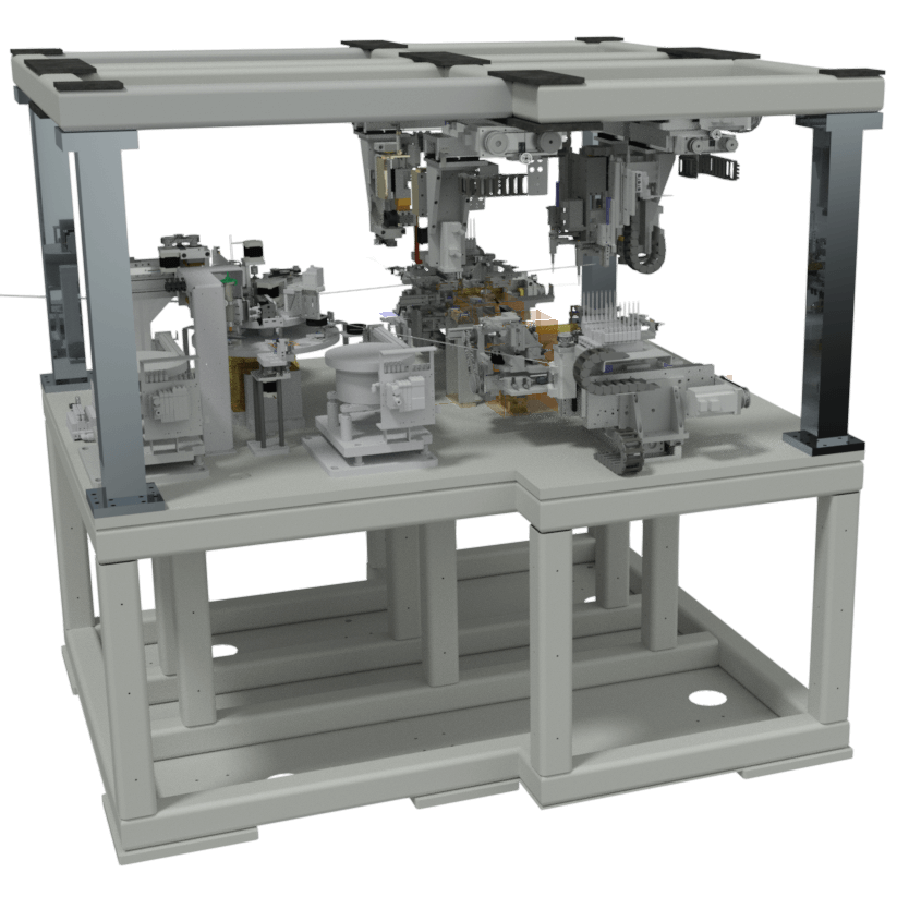 Double head inductor winding machine